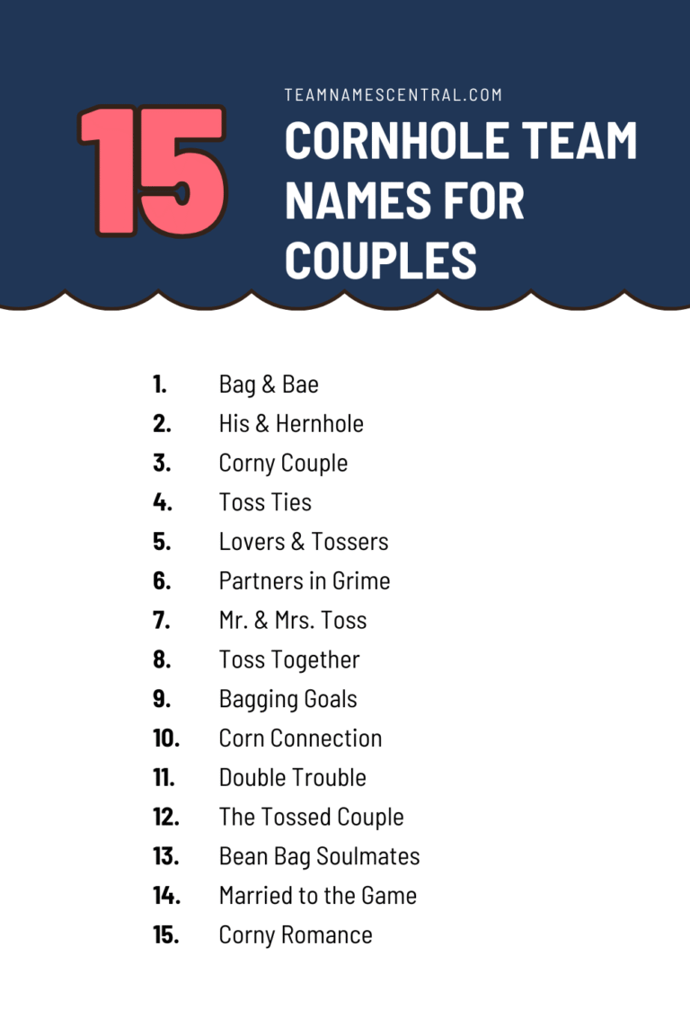250+ Cornhole Team Names (Funny, Cool & Clever)