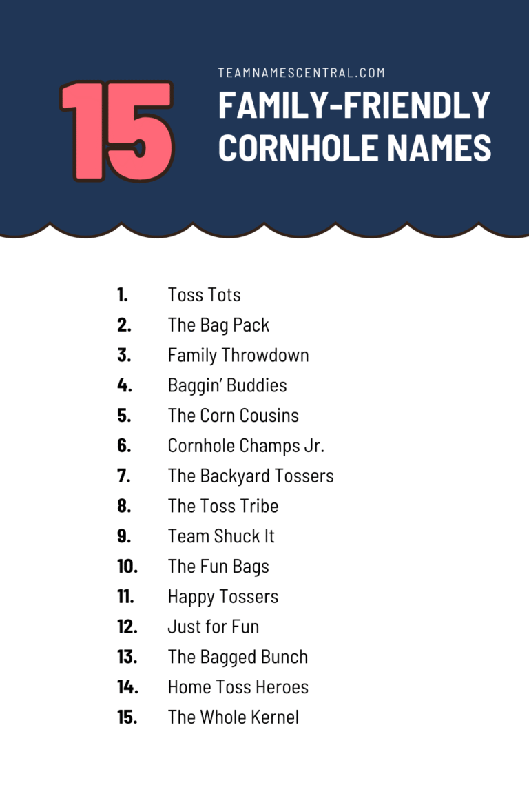250+ Cornhole Team Names (Funny, Cool & Clever)